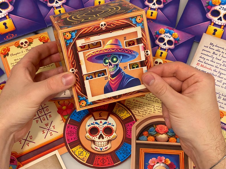 Escape Room Printable – Day of the Dead: Halloween Puzzle Game for ...