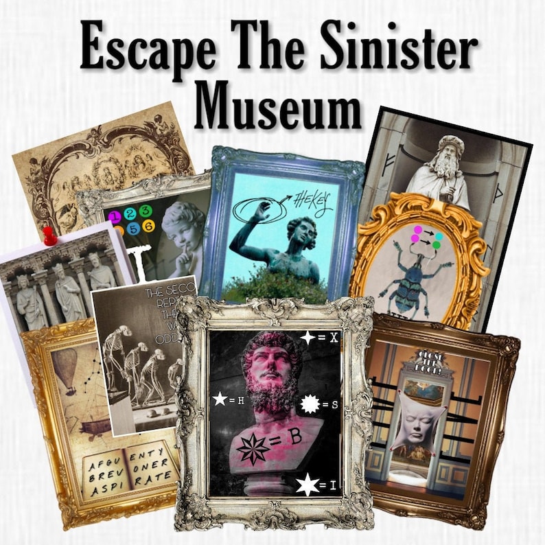 Escape Room Printable – Sinister Museum: Creepy Artifact-themed DIY ...