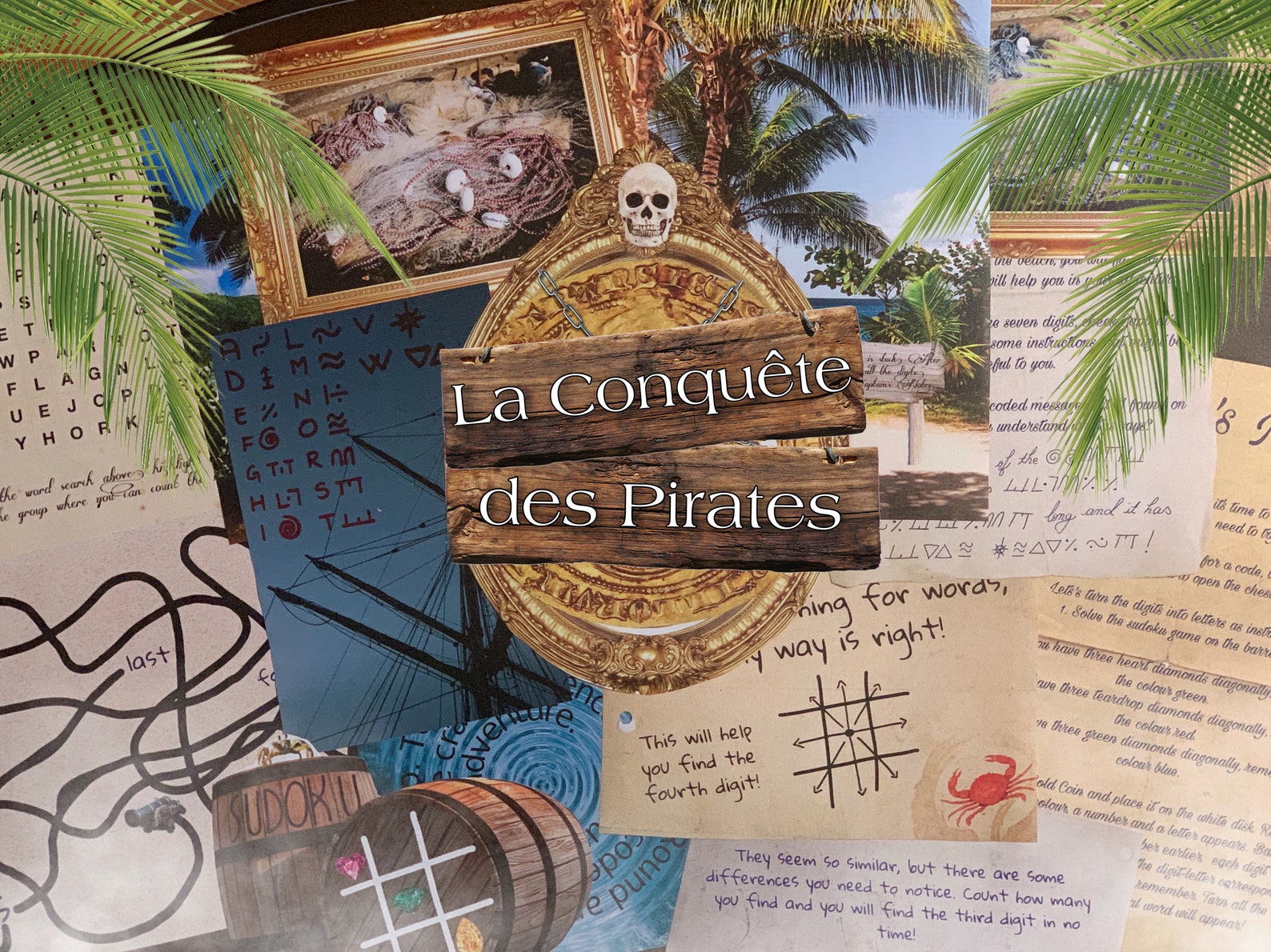 Jeu D'évasion Pour Enfants La Conquête des Pirates Jeu | Etsy