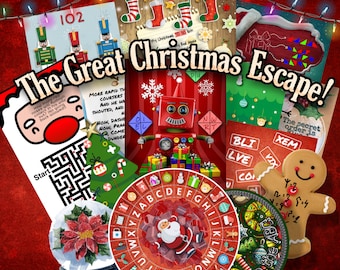 Christmas Escape Room Game, DIY Printable Game Kit for Kids, the Great ...