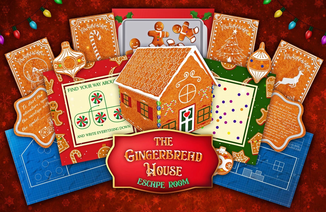 Christmas Escape Room Printable – the Gingerbread House: Holiday Puzzle ...