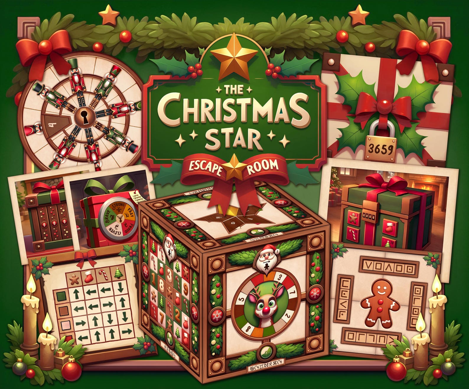 Christmas Escape Room Printable – the Christmas Star: Holiday Puzzle ...