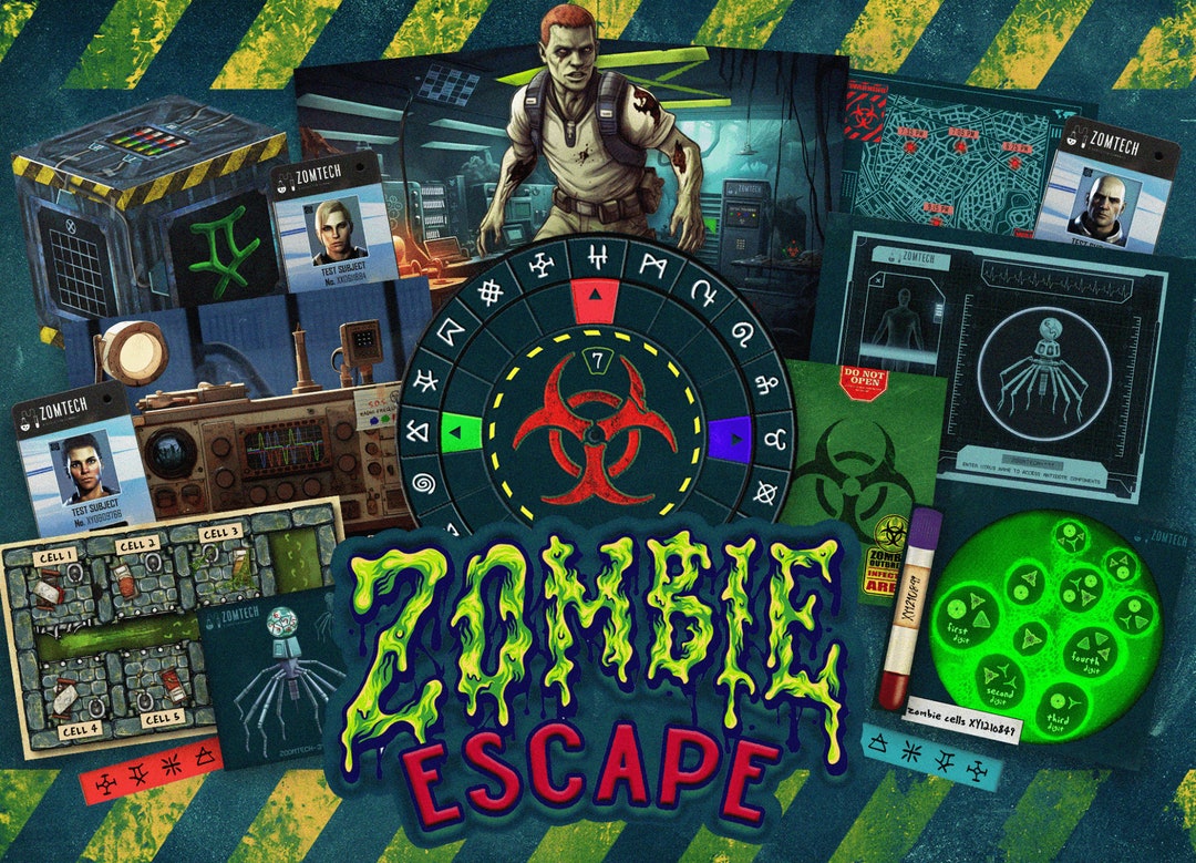Halloween Escape Room Printable – Zombie Escape: Horror Puzzle Game for ...