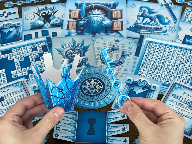 Winter Escape Room Printable – the Snow Queen: Winter Puzzle Game for ...
