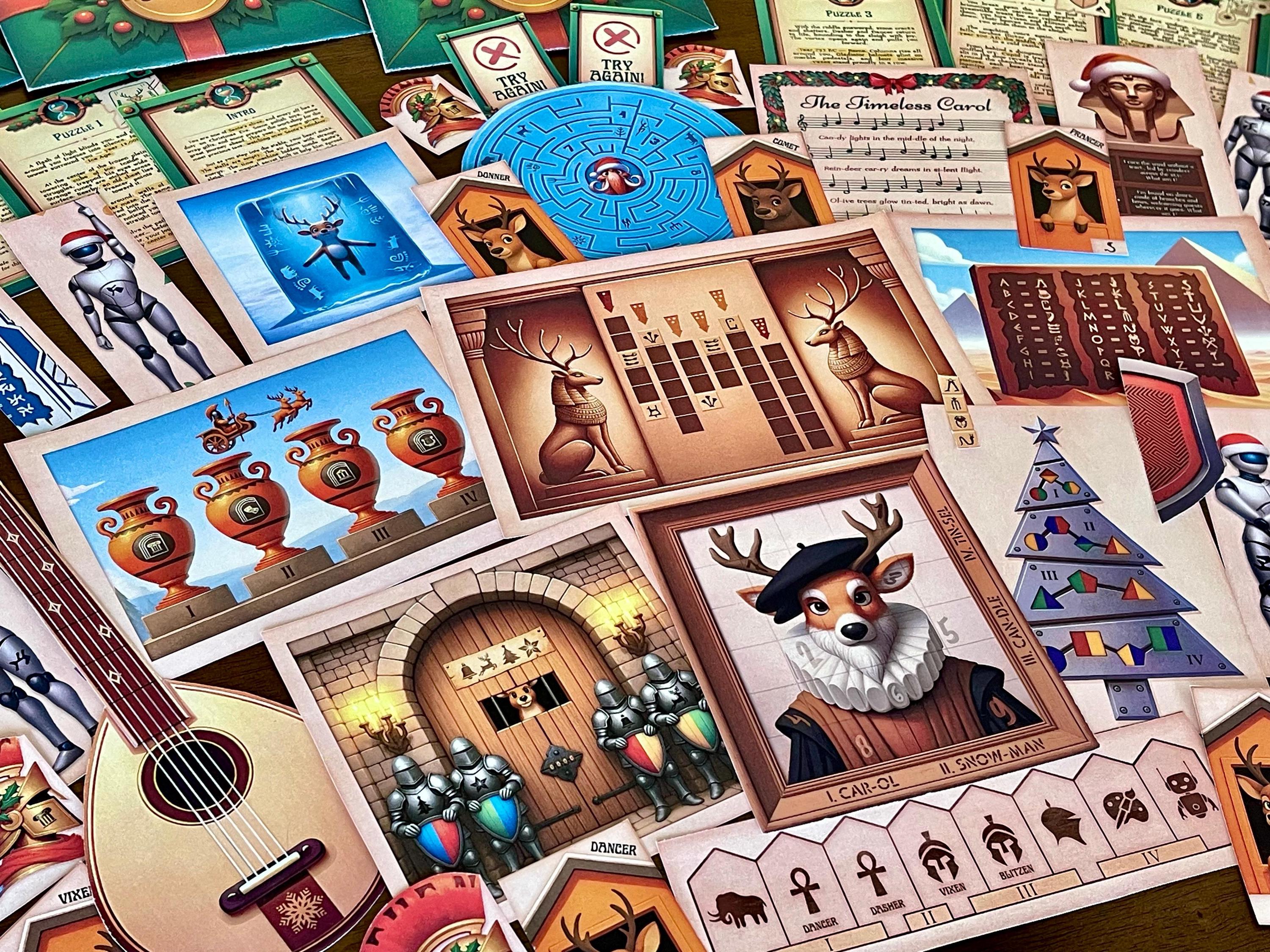 Christmas Escape Room Printable – Christmas Time Travel: Holiday Puzzle ...