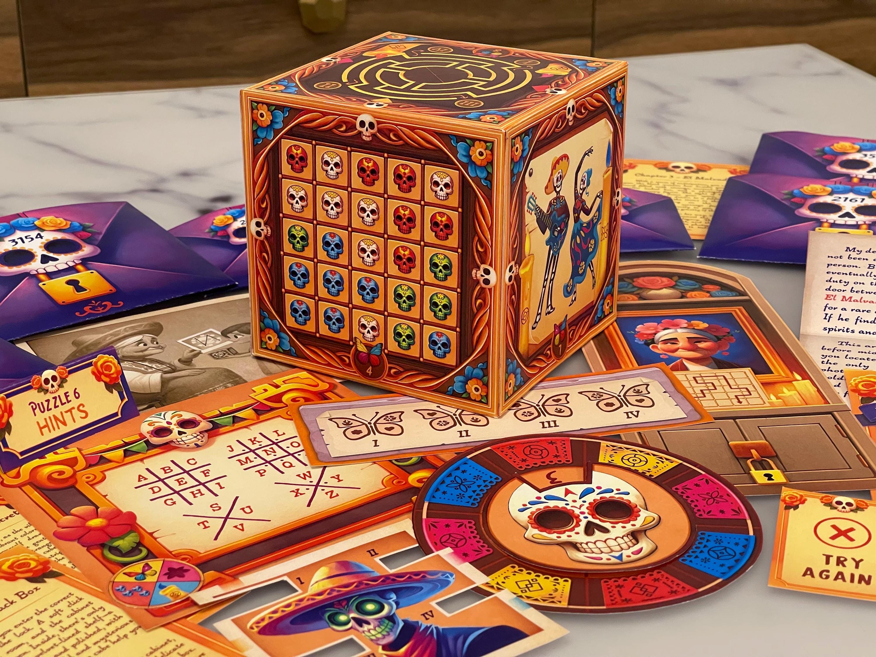 Escape Room Printable – Day of the Dead: Halloween Puzzle Game for ...