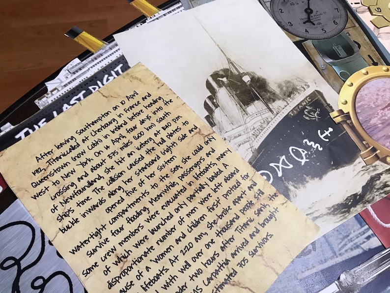 Escape Room Game DIY Titanic Printable Game Kit for Kids | Etsy Canada