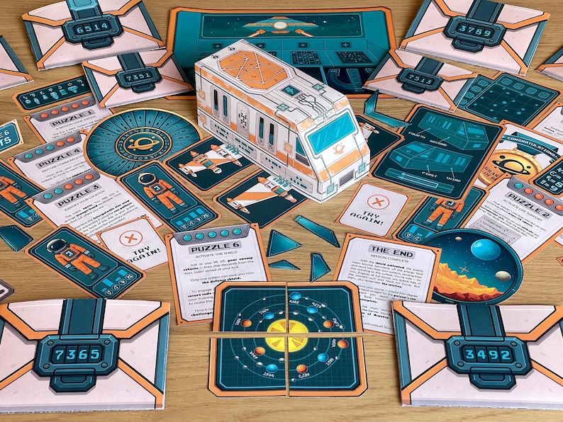 Escape Room Printable – the Lost Spaceship: Sci-fi Puzzle Game for Kids ...