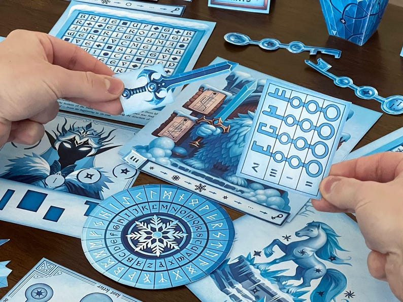 Winter Escape Room Printable – the Snow Queen: Winter Puzzle Game for ...