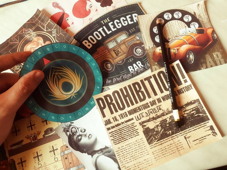 Escape Room Printable – the Roaring 20s: 1920s Speakeasy Puzzle Game ...