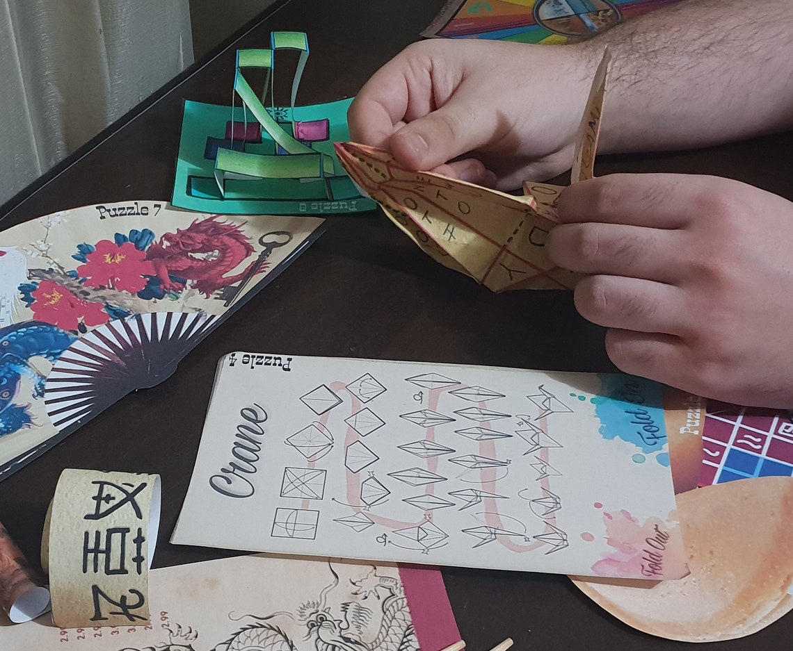 Escape Room Game DIY Adult Printable Game Kit the Lucky Dragon | Etsy