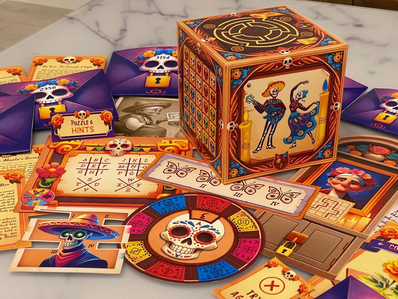 Escape Room Imprimible En Español – Día De Los Muertos: Juego De ...