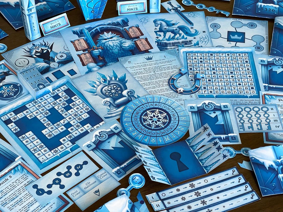 Winter Escape Room Printable – the Snow Queen: Winter Puzzle Game for ...