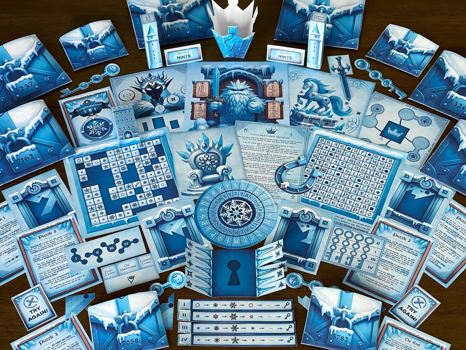 Winter Escape Room Printable – the Snow Queen: Winter Puzzle Game for ...