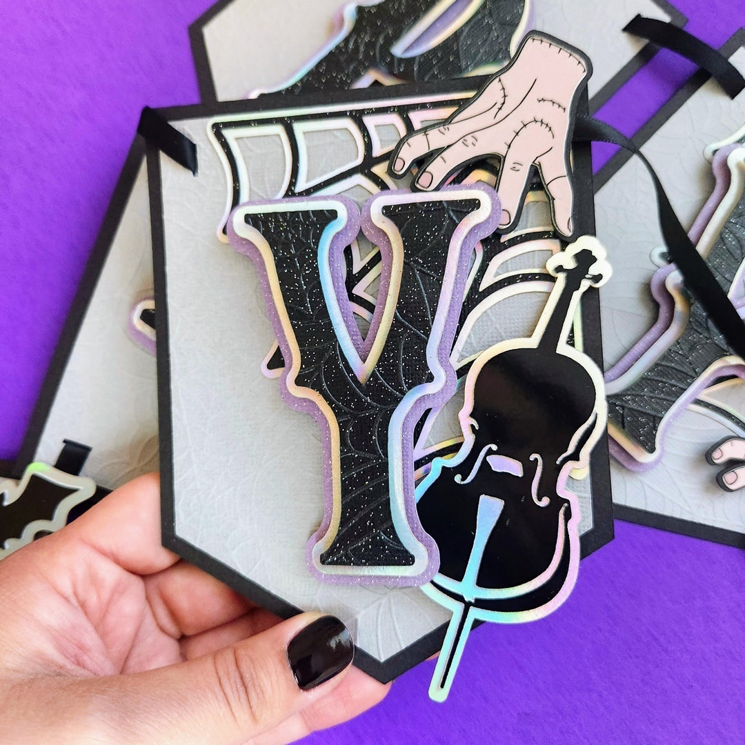 Wednesday Banner Wednesday Addams Inspired Party Decor Wednesday Addams ...