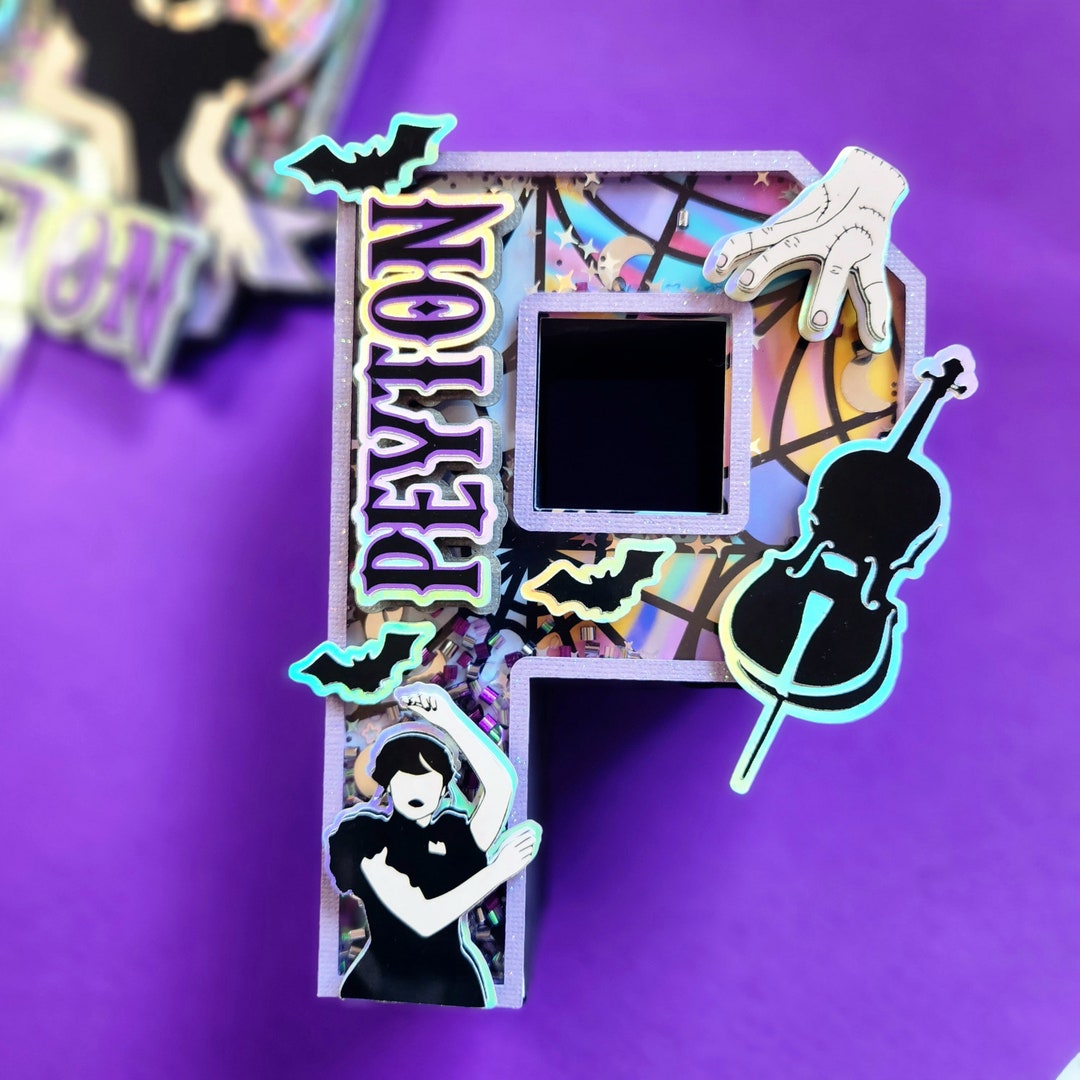 Wednesday 3D Letter Wednesday Addams Inspired Party Decor Wednesday ...