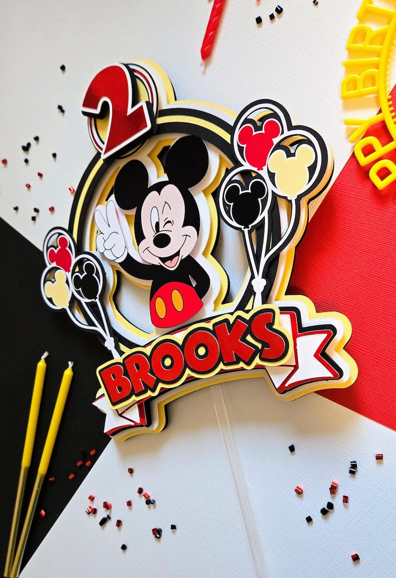 Oh Two-dles Cake Topper | Oh Twodles Party Decor | Mickey Inspired ...