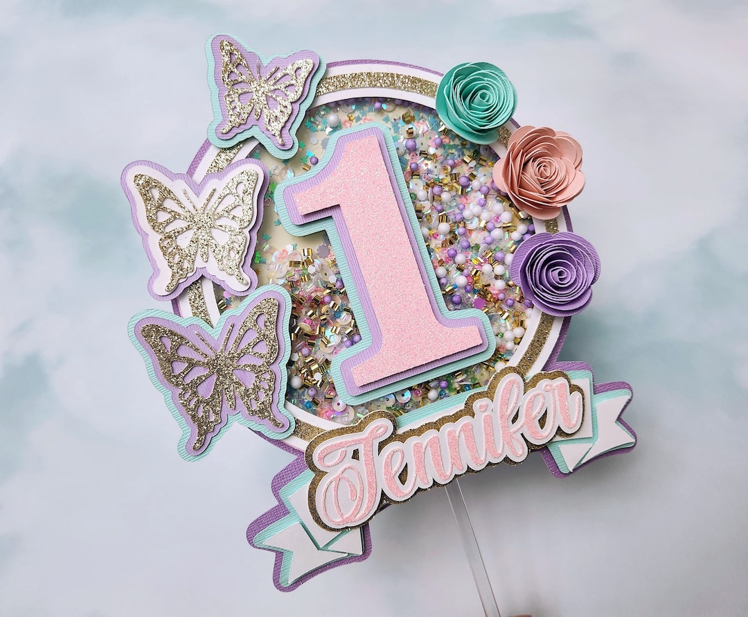 Butterfly Cake Topper Butterfly Theme Birthday Party Butterfly Birthday ...