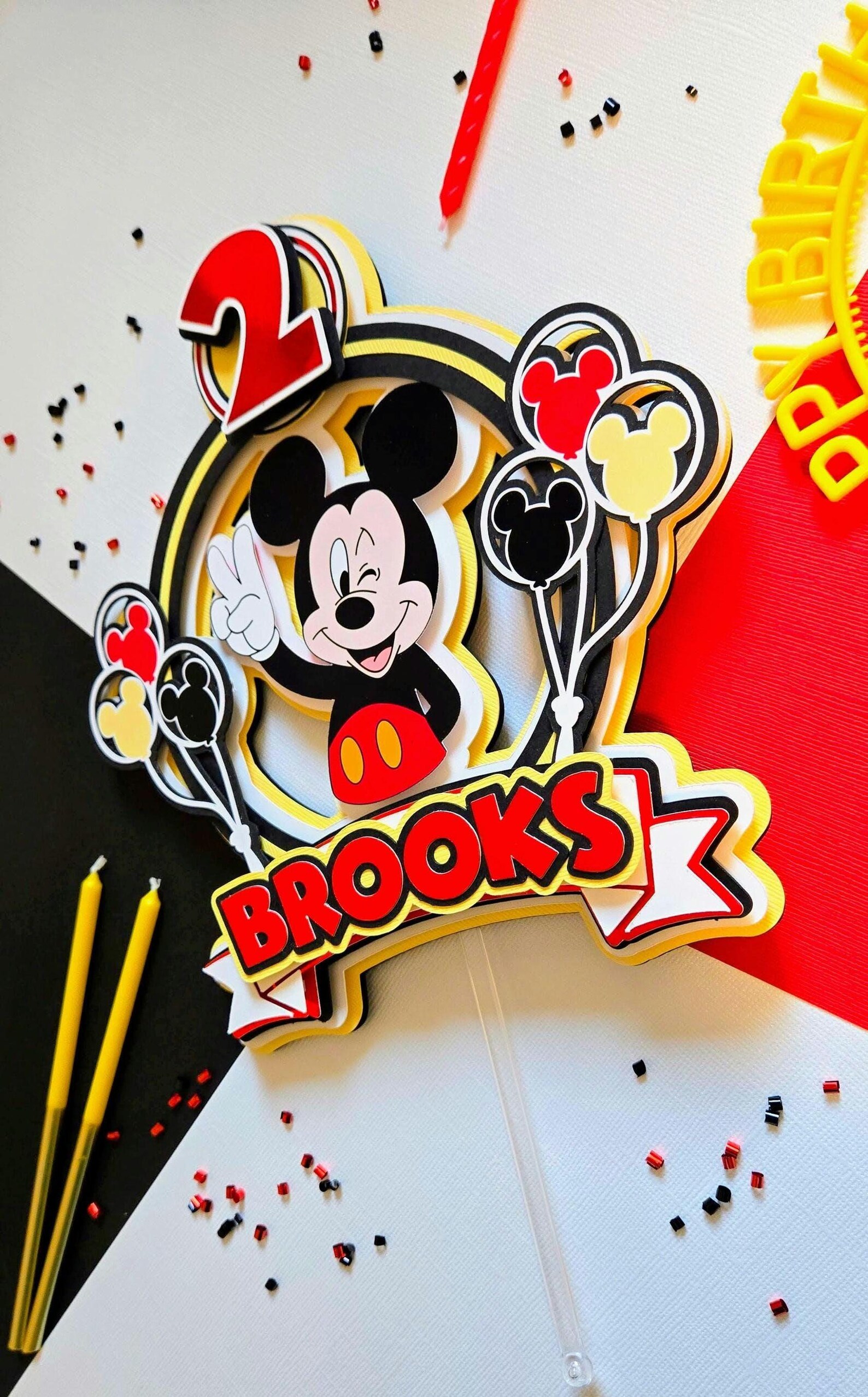 Oh Two-dles Cake Topper | Oh Twodles Party Decor | Mickey Inspired ...