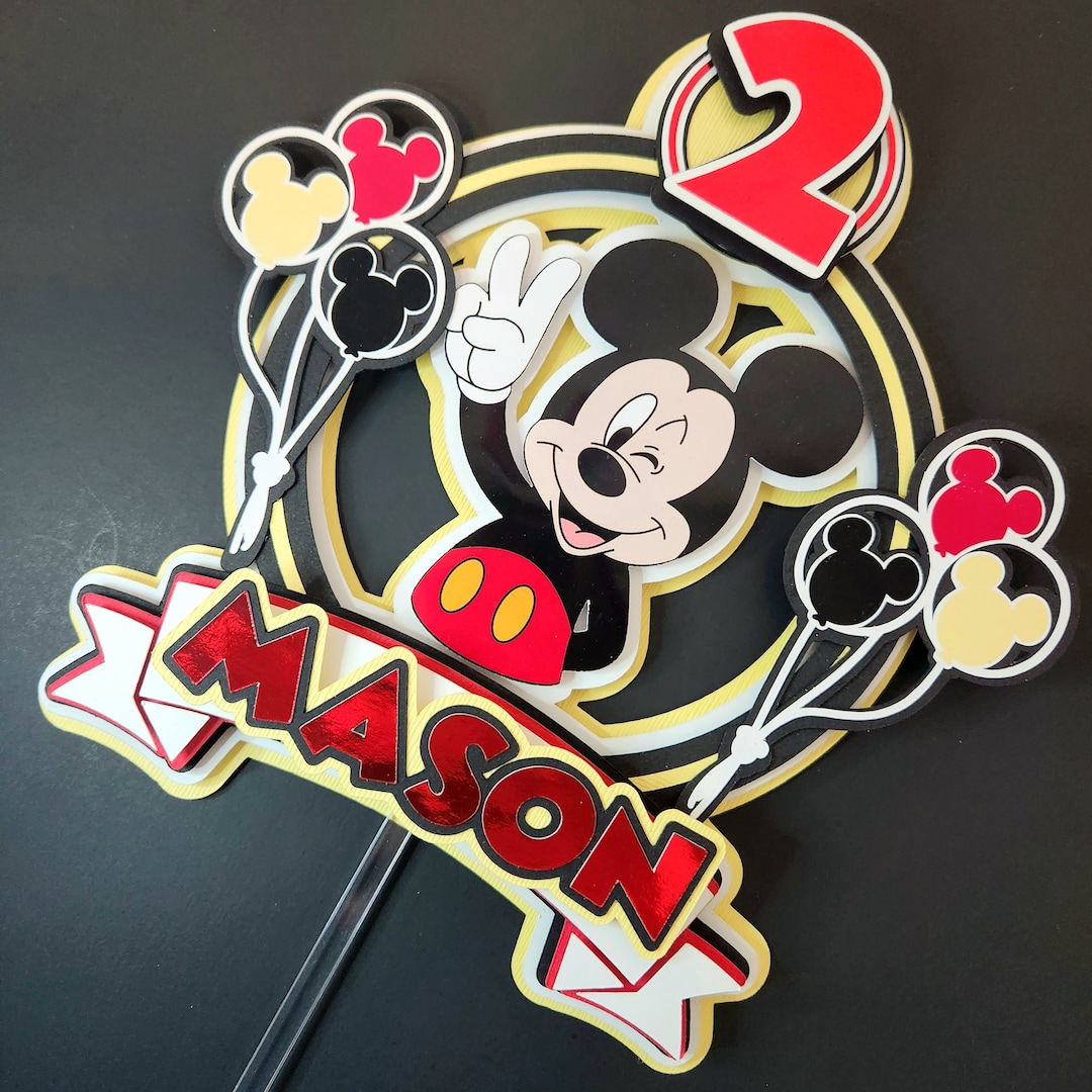Oh Two-dles Cake Topper Oh Twodles Party Decor Mickey Inspired Birthday ...