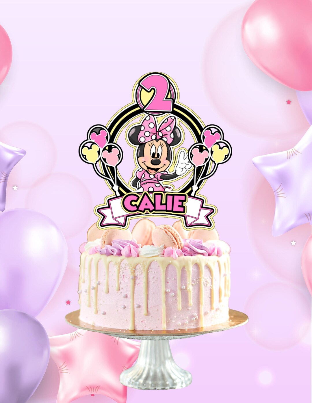 Oh Two-dles Cake Topper | Oh Twodles Party Decor | Minnie Inspired ...