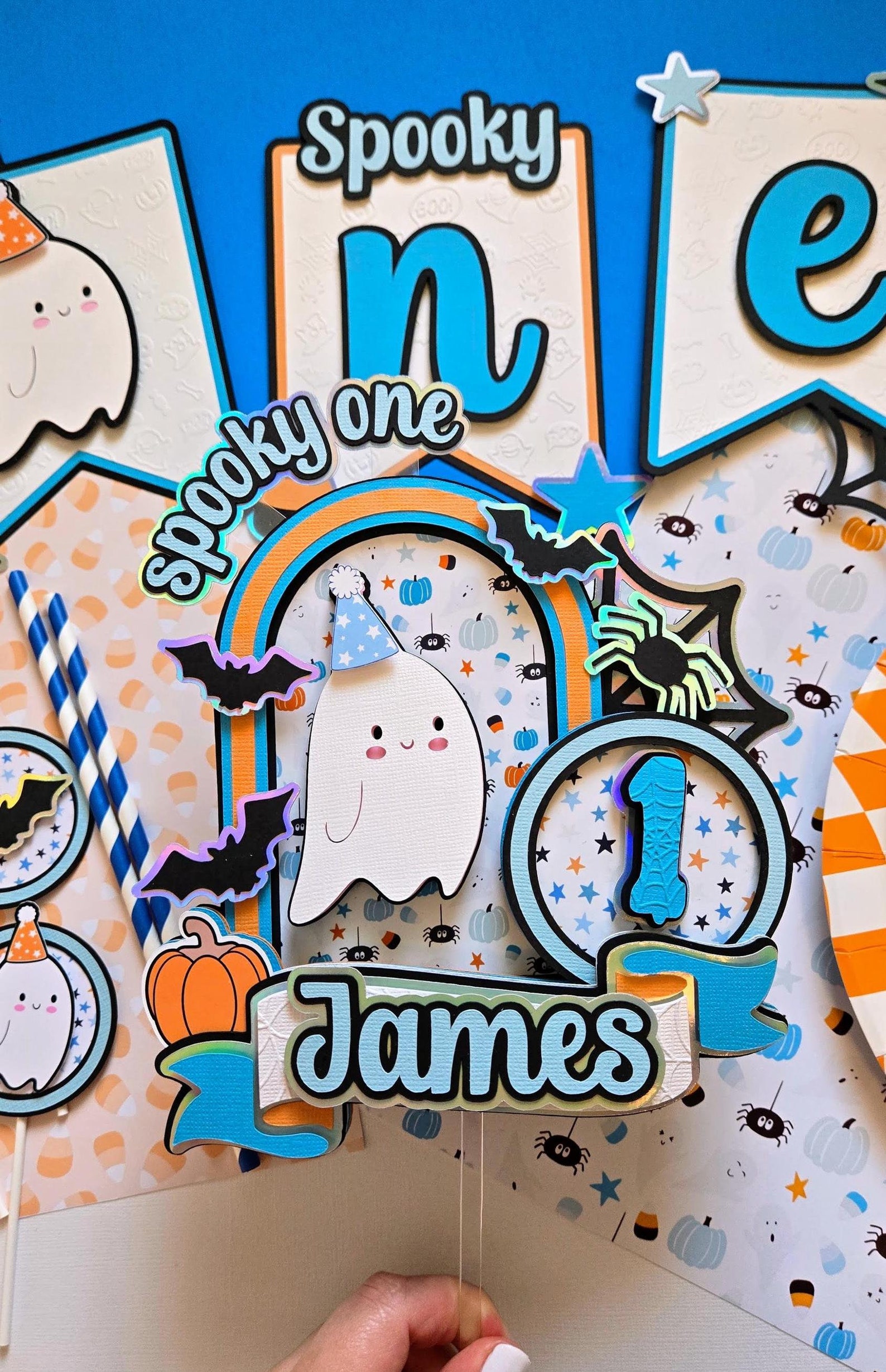 My First Boo-day | Spooky One Cake Topper | Spooky One Boy| Halloween ...