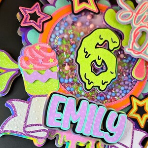 Slime Cake Topper | Slime Party Cake Topper | Slime Party Decor | Slime ...