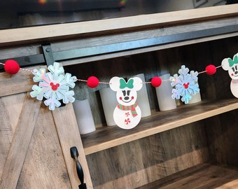 Christmas Mickey and Minnie - Etsy