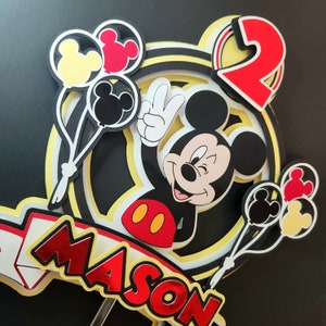 Oh Two-dles Cake Topper Oh Twodles Party Decor Mickey Inspired Birthday ...