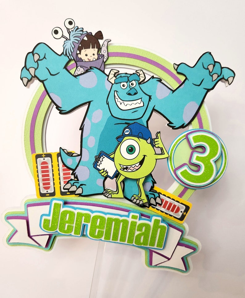 Monster Cake Topper Monsters Party Decor Monsters Birthday - Etsy