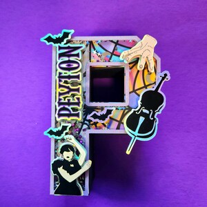 Wednesday 3D Letter Wednesday Addams Inspired Party Decor - Etsy