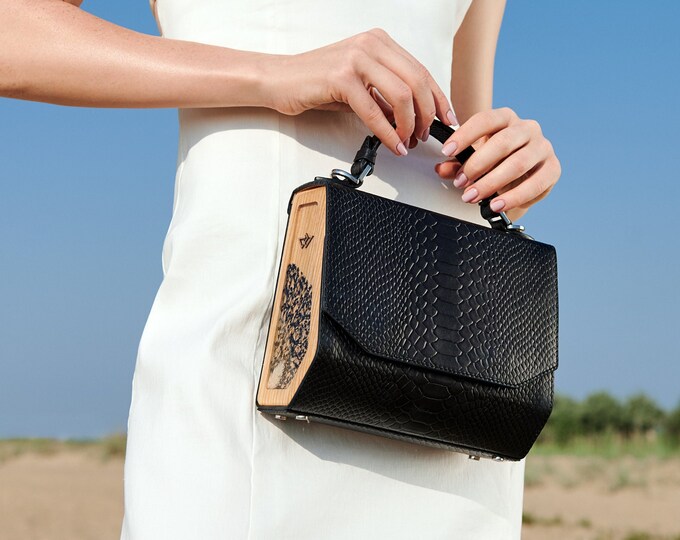 Shoulder Cross Body Purse/ Black Genuine Leather Designer Handbag ...