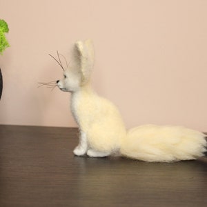Needle Felted Fox Fenec. OOAK Fox . Needle Felted Fox. Fennec - Etsy