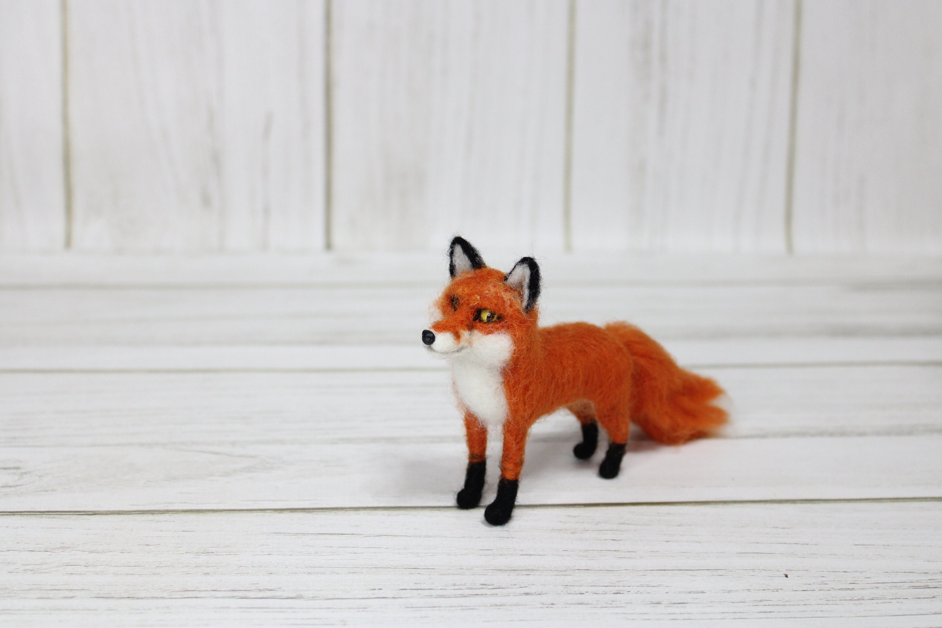 Felted Miniature Fox Pet Replica Animal Felted Fox Realistic - Etsy