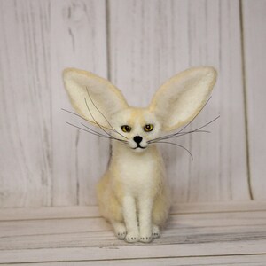 Needle Felted Fox Fenec. OOAK Fox . Needle Felted Fox. Fennec - Etsy