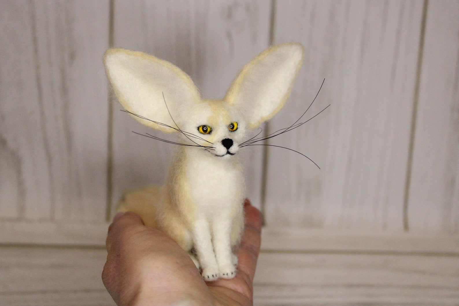 Needle Felted Fox Fenec. OOAK Fox . Needle Felted Fox. Fennec - Etsy