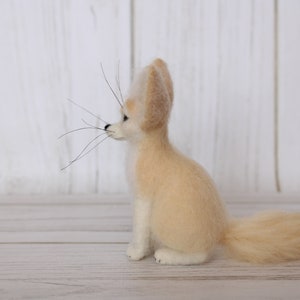 Needle Felted Fox Fenec. OOAK Fox . Needle Felted Fox. Fennec - Etsy