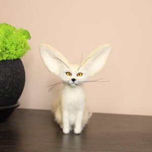 Needle Felted Fox Fenec. OOAK Fox . Needle Felted Fox. Fennec - Etsy