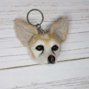 Custom Pet Portrait Felted Dog Keychain, Felted Dog Portrait Memorial ...