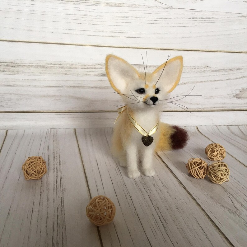 Needle Felted Fox Fenec. OOAK Fox . Needle Felted Fox. Fennec - Etsy