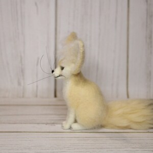 Needle Felted Fox Fenec. OOAK Fox . Needle Felted Fox. Fennec - Etsy