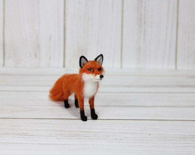 Felted Miniature Fox Pet Replica Animal Felted Fox Realistic - Etsy