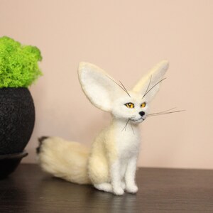 Needle Felted Fox Fenec. OOAK Fox . Needle Felted Fox. Fennec - Etsy