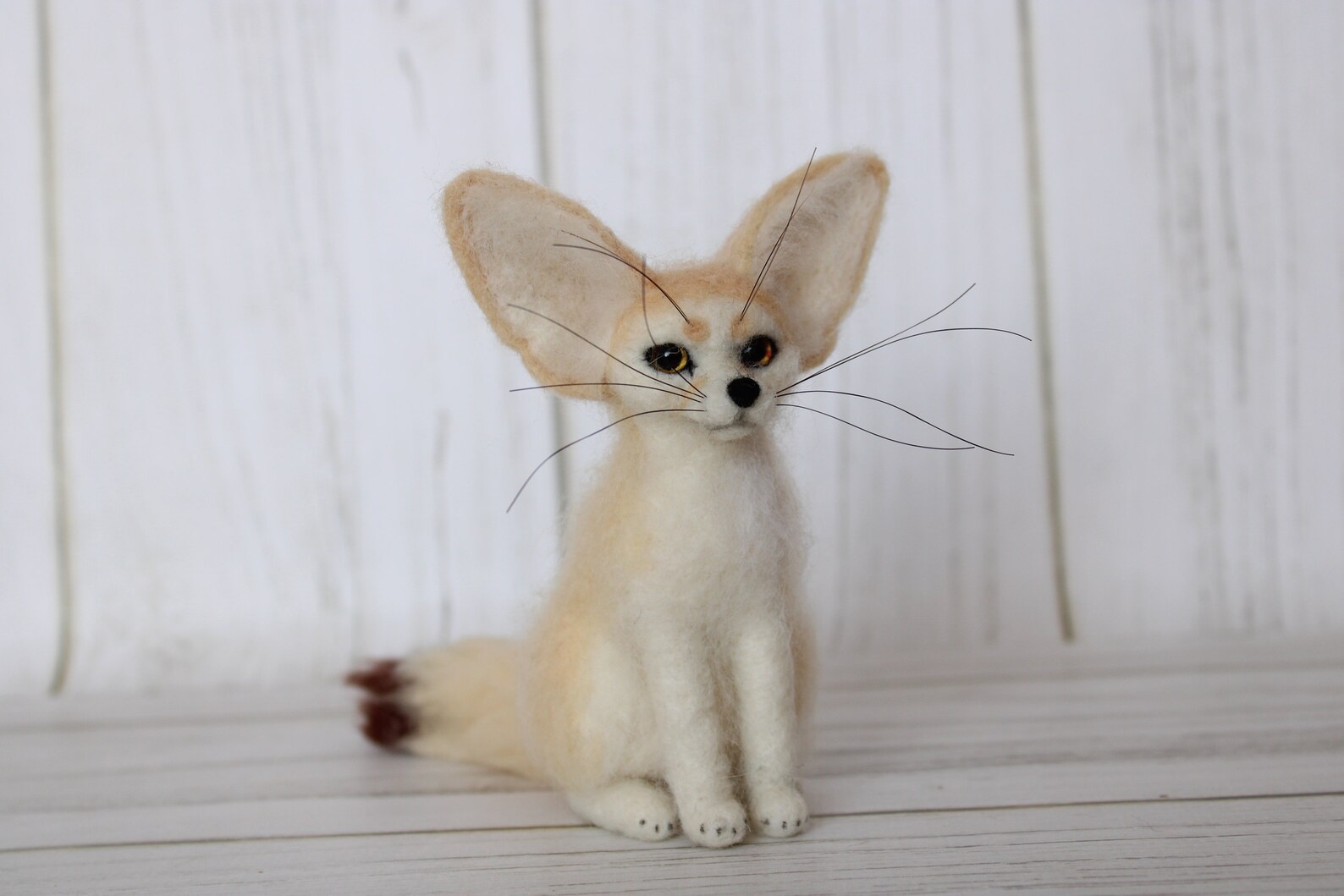 Needle Felted Fox Fenec. OOAK Fox . Needle Felted Fox. Fennec - Etsy