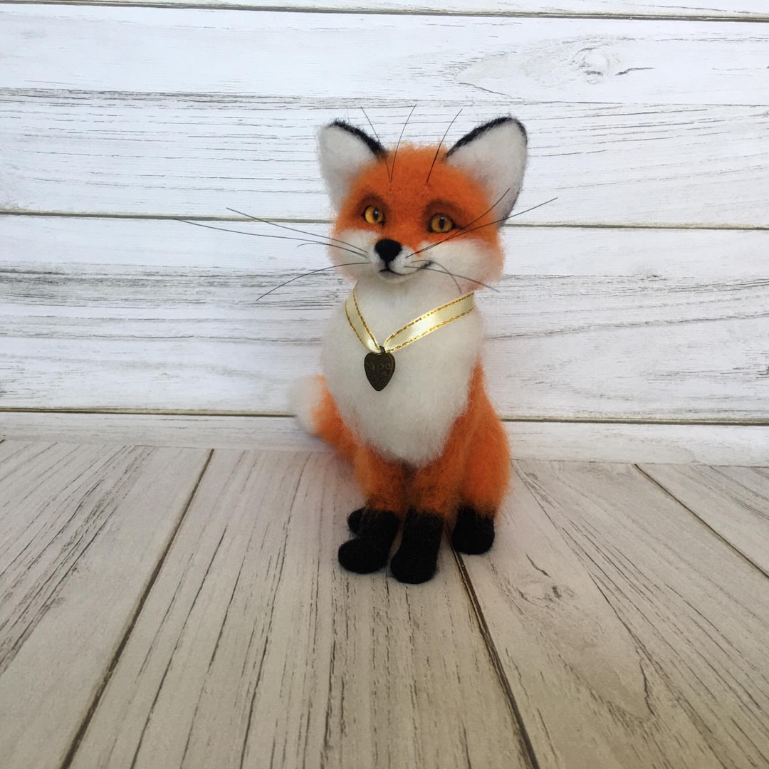 Needle Felted Fox, Fox Felted, Pet Portrait Fox, Foxy Redhead, Fox Felt ...