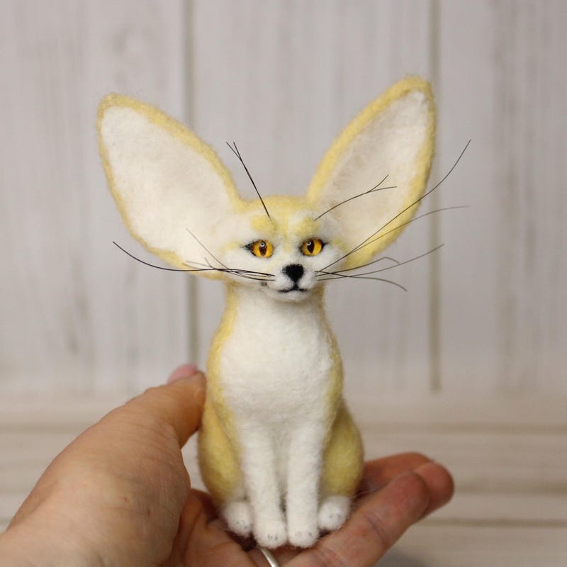 Needle Felted Fennec - Etsy