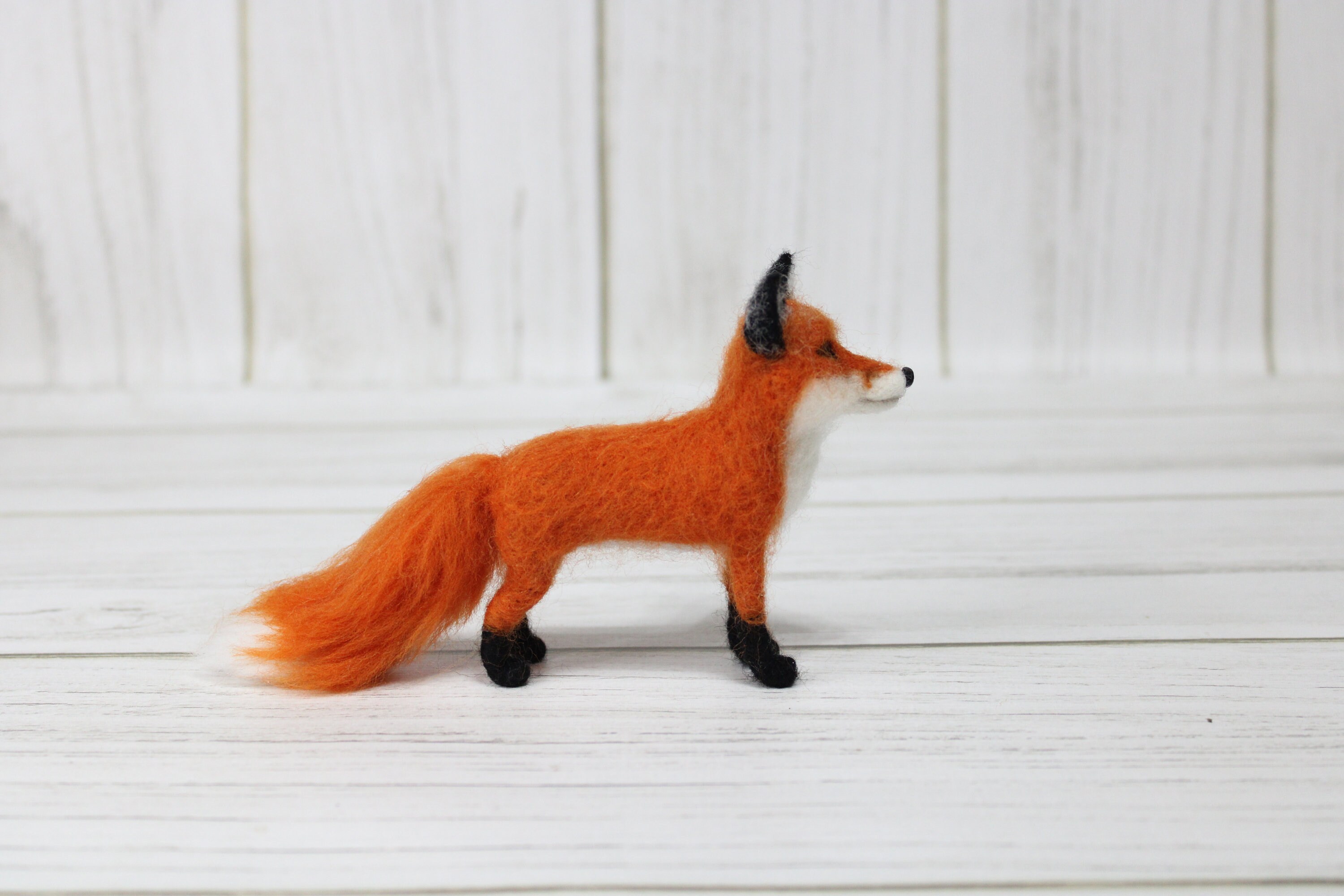 Felted Miniature Fox Pet Replica Animal Felted Fox Realistic - Etsy