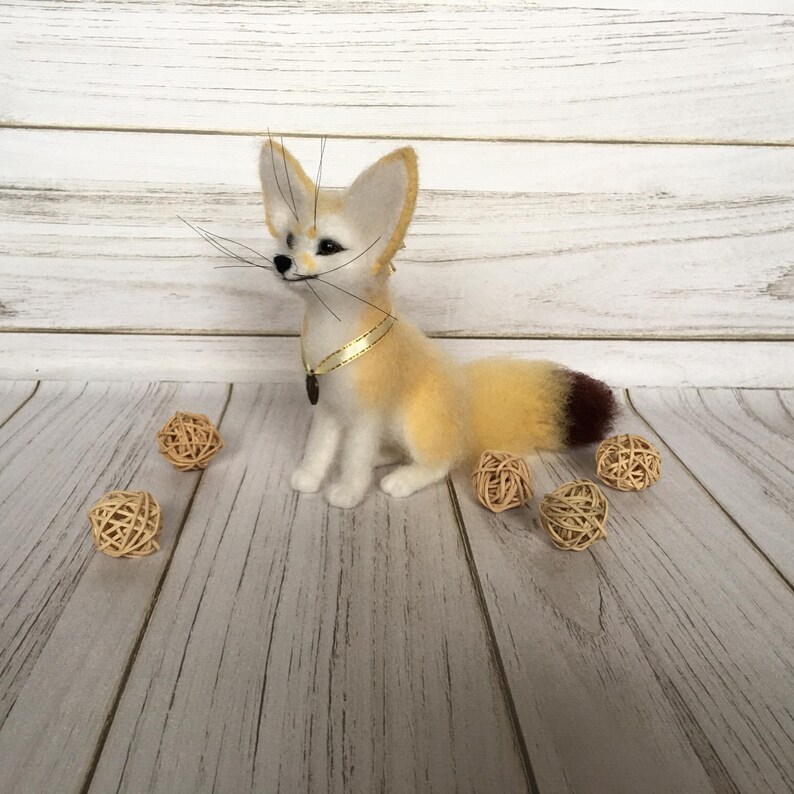 Needle Felted Fox Fenec. OOAK Fox . Needle Felted Fox. Fennec - Etsy