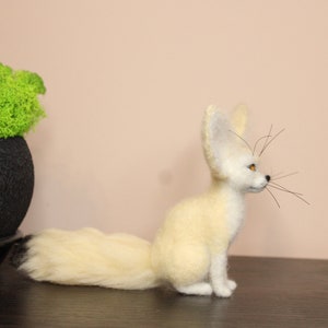 Needle Felted Fox Fenec. OOAK Fox . Needle Felted Fox. Fennec - Etsy