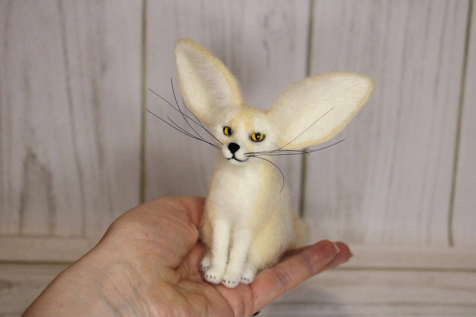 Needle Felted Fox Fenec. OOAK Fox . Needle Felted Fox. Fennec - Etsy